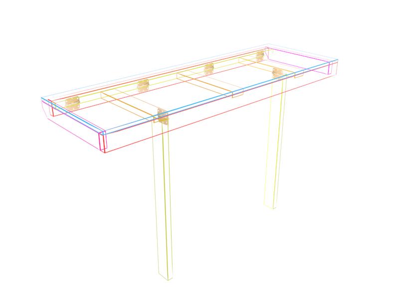 2x4 40 long + more if floor is not flat